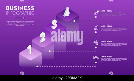 Infographic template for presentations and features data visualization ...