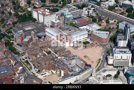 Leeds city, UK. Leeds General Infirmary - old hospital architecture ...