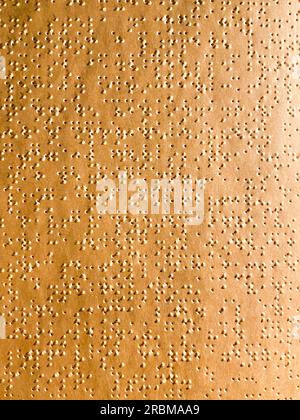 Braille alphabet letters blind people read and write symbols Stock ...