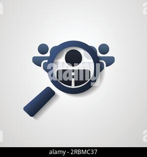 Human Resources - Personal Audit - Headhunter or Hiring Symbol Design ...