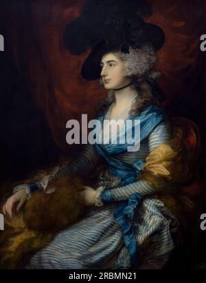 Mrs Siddons, 1785. By Thomas Gainsborough (1727-1788). Sarah Siddons ...