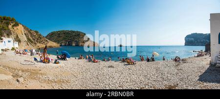La Baraca Bay, Portixol Island, Cap Prim, one of the eastern tips on ...