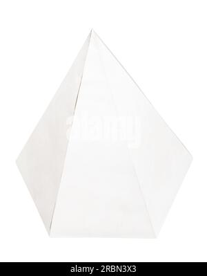 hand-crafted from paper hexagonal pyramid three-dimensional geometric ...