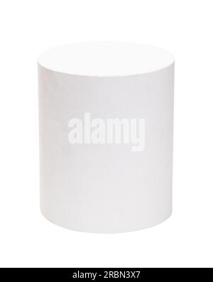 hand-crafted from paper cylinder three-dimensional geometric shape ...
