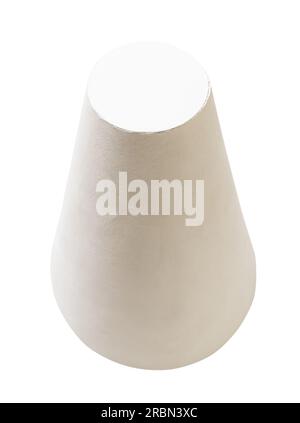 hand-crafted from paper frustum cone three-dimensional geometric shape ...