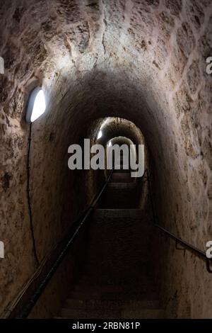 Underground staircase or underground staircase with 734 steps under ...
