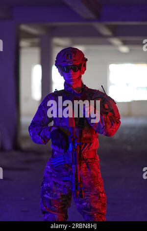 A professional soldier undertakes a perilous mission in an abandoned ...
