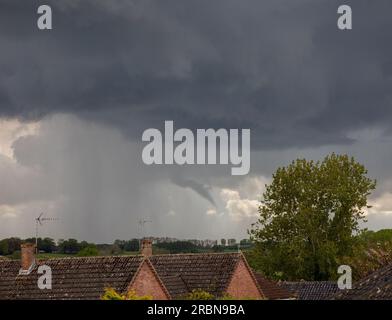 Wind funnel over Suffolk, UK Stock Photo - Alamy