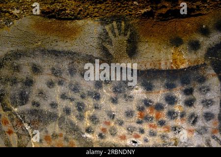 France, Lot (46), Cabrerets, Grotte du Pech Merle, Center of Prehistory ...