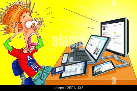 Mobile Devices Concept Illustration. Tablets and Smartphones Concept ...