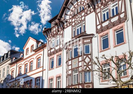 Houses on Louisenstrasse in Bad Homburg vor der Höhe, Taunus, Hesse ...