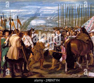 Diego Velázquez, Baroque painting, The Surrender of Breda, circa 1635 ...
