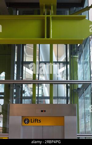 Glass Lift Shaft See Through Elevator Structure Stock Photo - Alamy