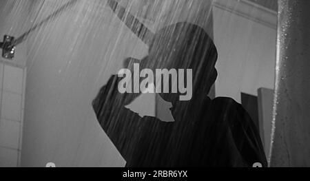 Psycho (1960) directed by Alfred Hitchcock and starring Anthony Perkins ...