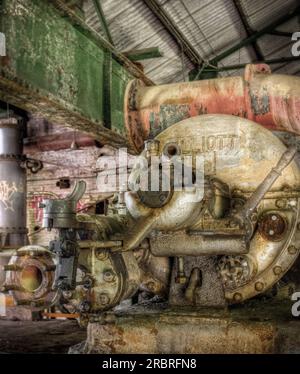 Abandoned machines in a gas industry at gas works park Seattle ...