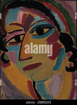 Alexej von Jawlensky – Mystical Head: Three-Quarter Profile (Mystischer ...