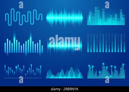 Sound wave charts Stock Vector Image & Art - Alamy