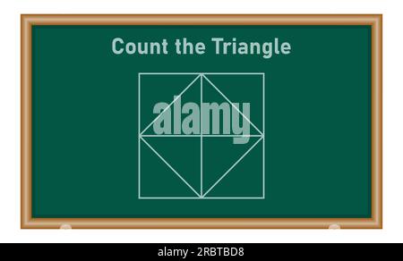How many triangles? Math game for kids Stock Vector Image & Art - Alamy