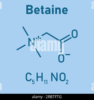 Chemical structure of Betaine (C5H11NO2). Chemical resources for ...