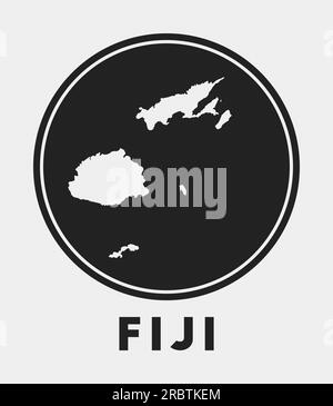 Fiji map, stylish location icon with Fiji map and flag. Green pin icon ...