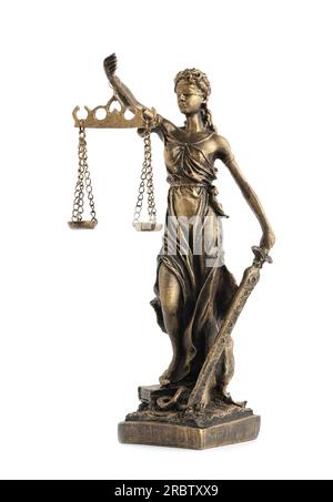 Symbol of fair treatment under law. Figure of Lady Justice and lawyer's ...