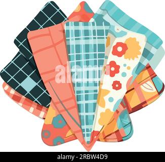 colored tablecloths illustration Stock Vector Image & Art - Alamy