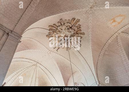 ARGOULES, FRANCE, JUNE 16, 2023 : interiors and architectural details ...