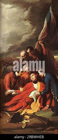 The Death of General Wolfe (detail) 1770 by Benjamin West Stock Photo ...