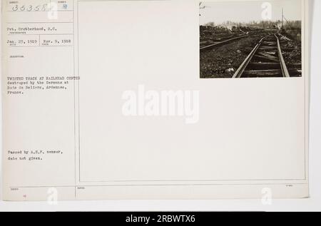 German soldier observing combat on the Eastern front, 1943 Stock Photo ...