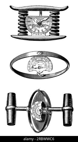 Instruments for craniometry, 19th century Stock Photo - Alamy