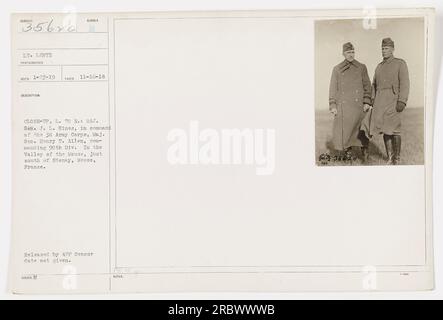 "Maj. Gen. Henry T. Allen, U.S.A., and his staff pose in front of their ...
