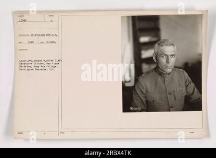Lieutenant William Fox is pictured with Lieutenant Colonel David P ...