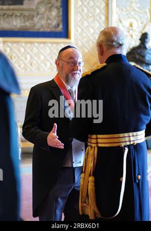 Sir Ephraim Mirvis, from London, is made a Knight Commander of the ...