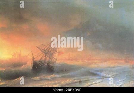 Tempest above Evpatoriya 1861 by Ivan Aivazovsky Stock Photo - Alamy