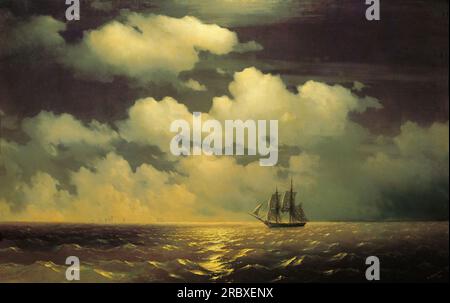 Meeting of the Brig Mercury with the Russian Squadron After the Defeat ...