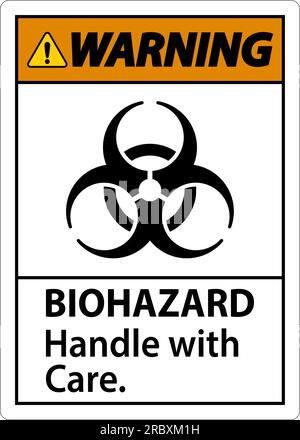 Biohazard Warning Label Biohazard, Handle With Care Stock Vector Image ...