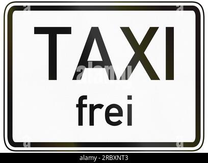 German traffic sign additional panel to specify the meaning of other ...