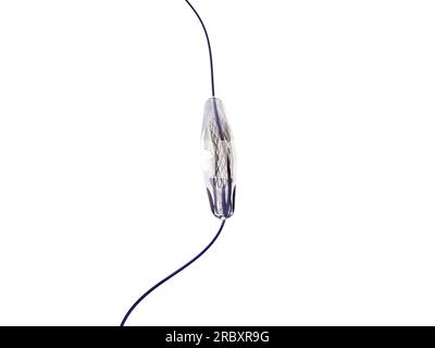 mesh metal nitinol self-expandable stent 3D rendering for endovascular ...