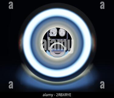 Back side of MRI SCANNER - Magnetic resonance imaging device in ...