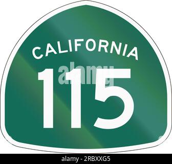 US state route shield California Stock Photo - Alamy