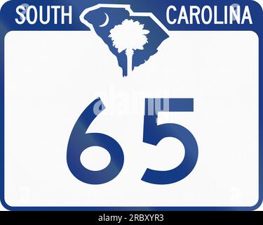 US state route shield South Carolina Stock Photo - Alamy