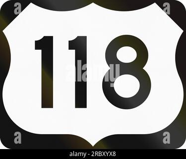 US route shield with road number Stock Photo - Alamy