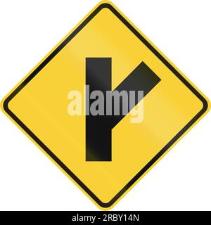 US road warning sign: Intersection ahead Stock Photo - Alamy