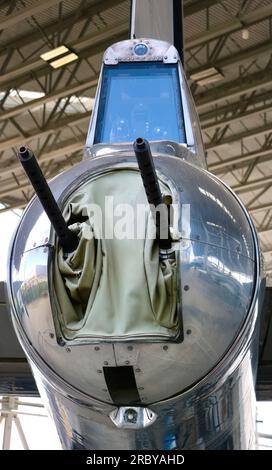 Tail gunner position on the USAF Boeing B-29 Superfortress T-Square 54 ...