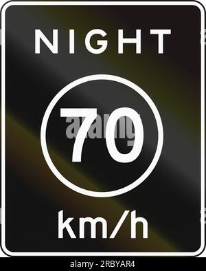 United States metric speed limit sign for trucks Stock Photo - Alamy