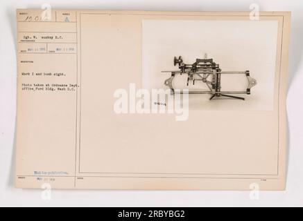 Photograph taken in 1918 by the Ordnance Department, depicting ...