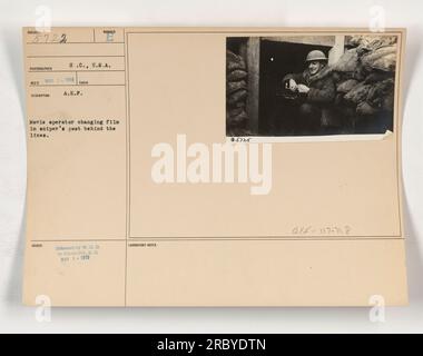 This photo dates to World War I. The caption reads: Sinking of the ...