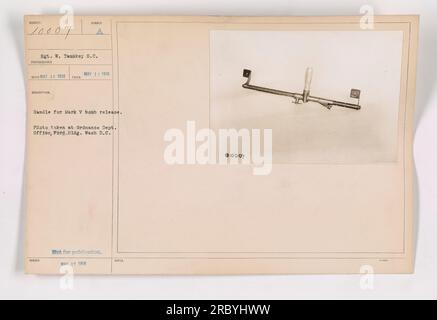 Photograph taken in 1918 by the Ordnance Department, depicting ...