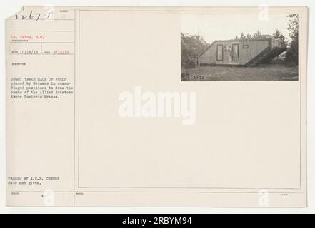 "Dummy tanks made of reeds, placed by the Germans in camouflaged ...