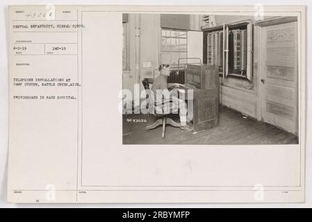 Image of a Camp Telephone Switchboard used by the Signal Corps of the U ...